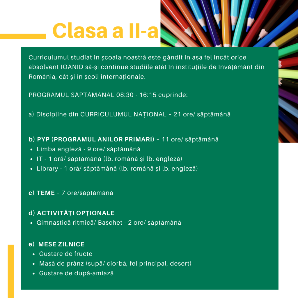 Scoala Oferta Educationala - Ioanid